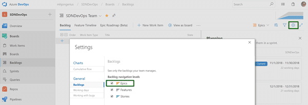 Gebruik Epic en feature timelines in Azure DevOps - Bergler ICT